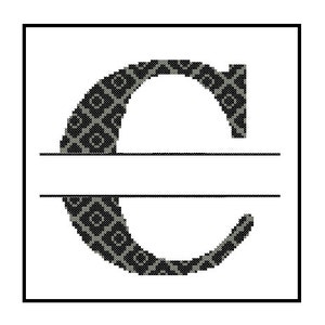 Monogram C Cross Stitch Pattern C Initial C Letter Cross Stitch Wedding ...
