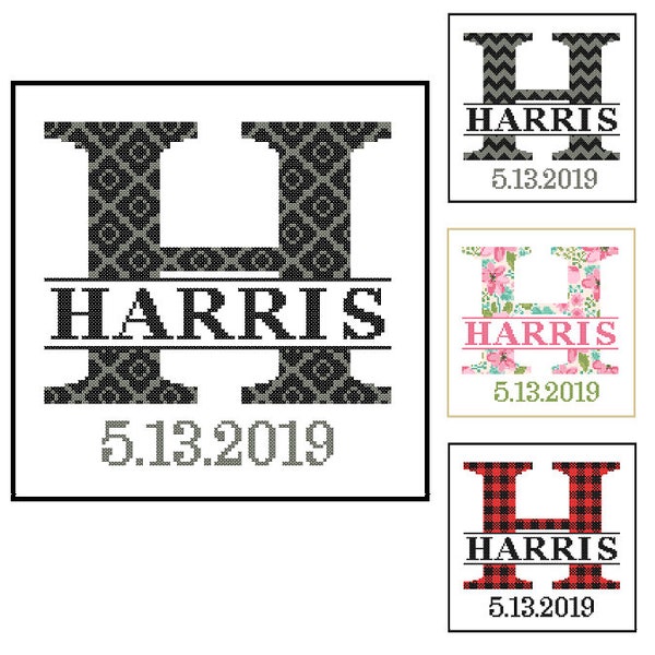 Cross With Monogram - Etsy