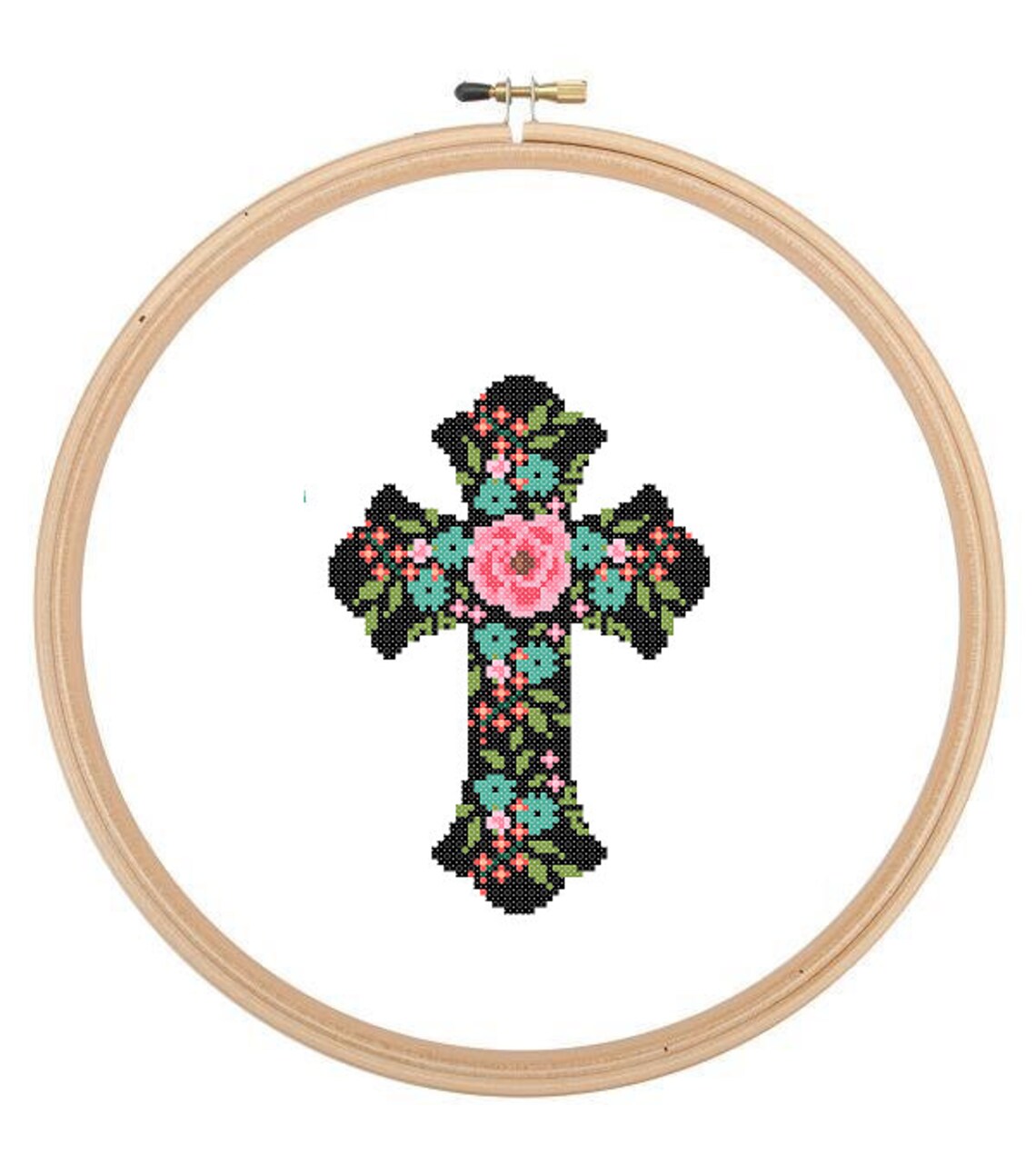 Christian Cross Cross Stitch Pattern Holy Cross Christening | Etsy