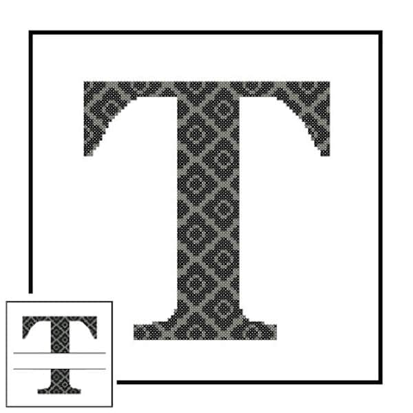 Monogram Letter T - Etsy