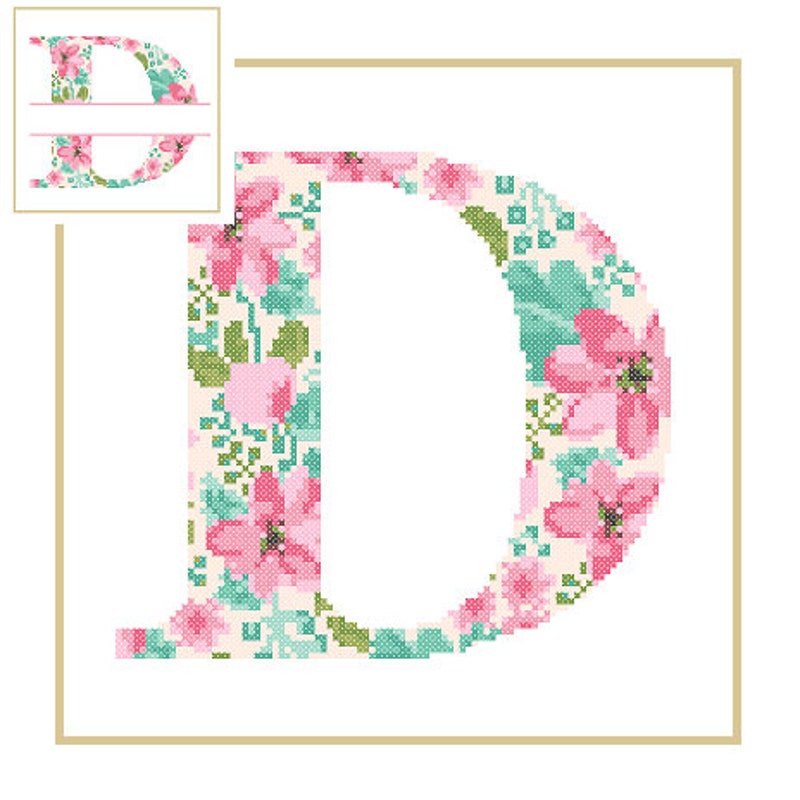 Monogram Letter D - Etsy