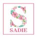 1 Custom Floral Monogram Cross Stitch Pattern Modern Cross Stitch ...