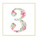 Floral 3 Cross Stitch Pattern 3 Number 3 Cross Stitch Baby - Etsy