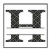 Monogram H Cross Stitch Pattern H Initial H Letter Cross Stitch Wedding ...