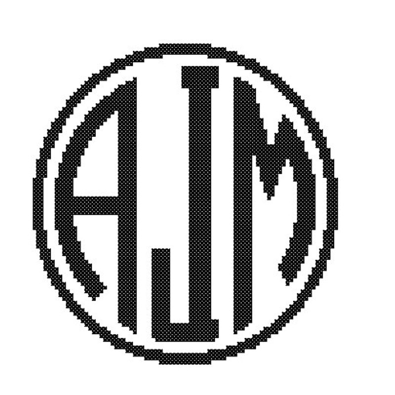 Monogram Needlepoint - Etsy