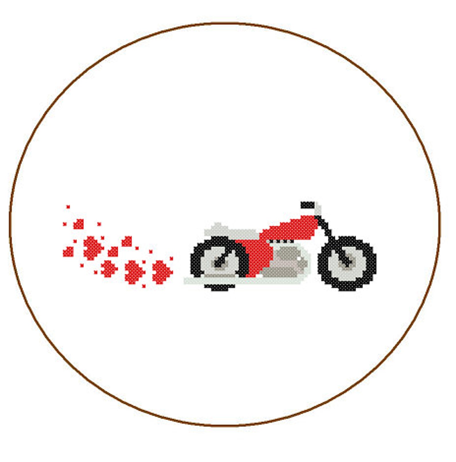 Instant Download Motorcycle Cross Stitch Pattern Bike - Etsy