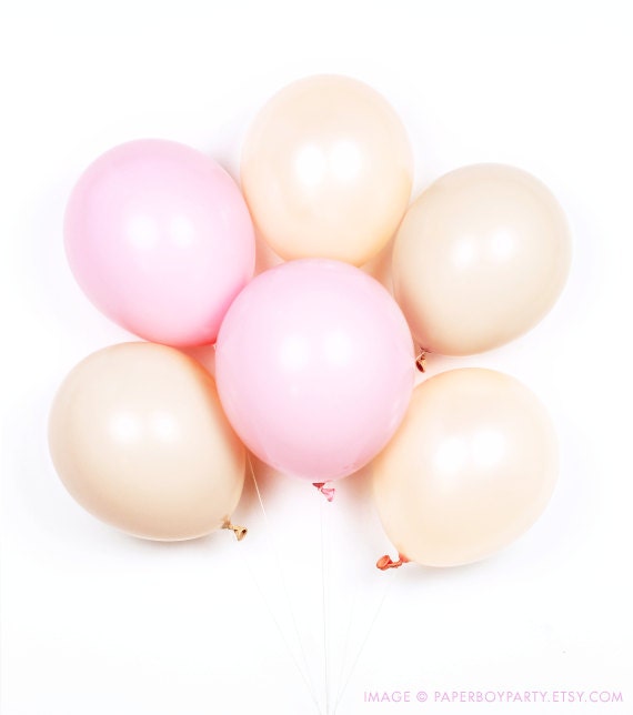 Blush Pink Balloons Mix 11 Standard Balloon Wedding | Etsy