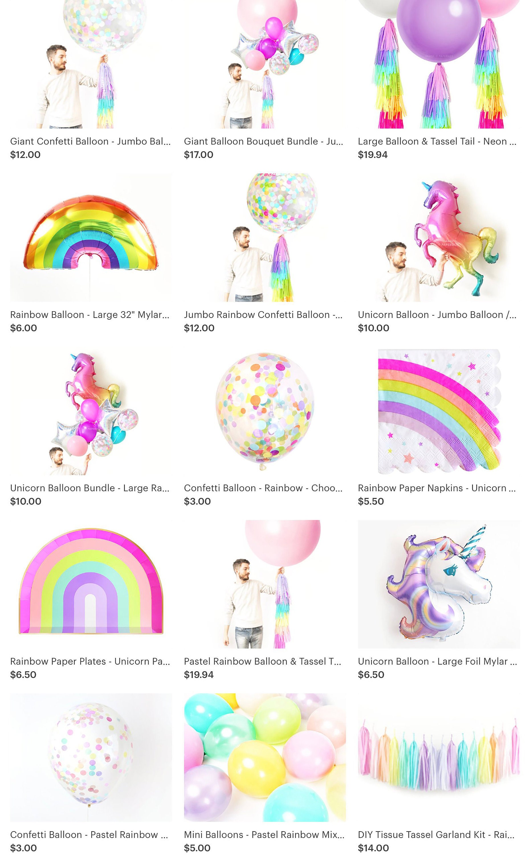 Unicorn Balloon Bundle Large Rainbow Unicorn Holographic - Etsy