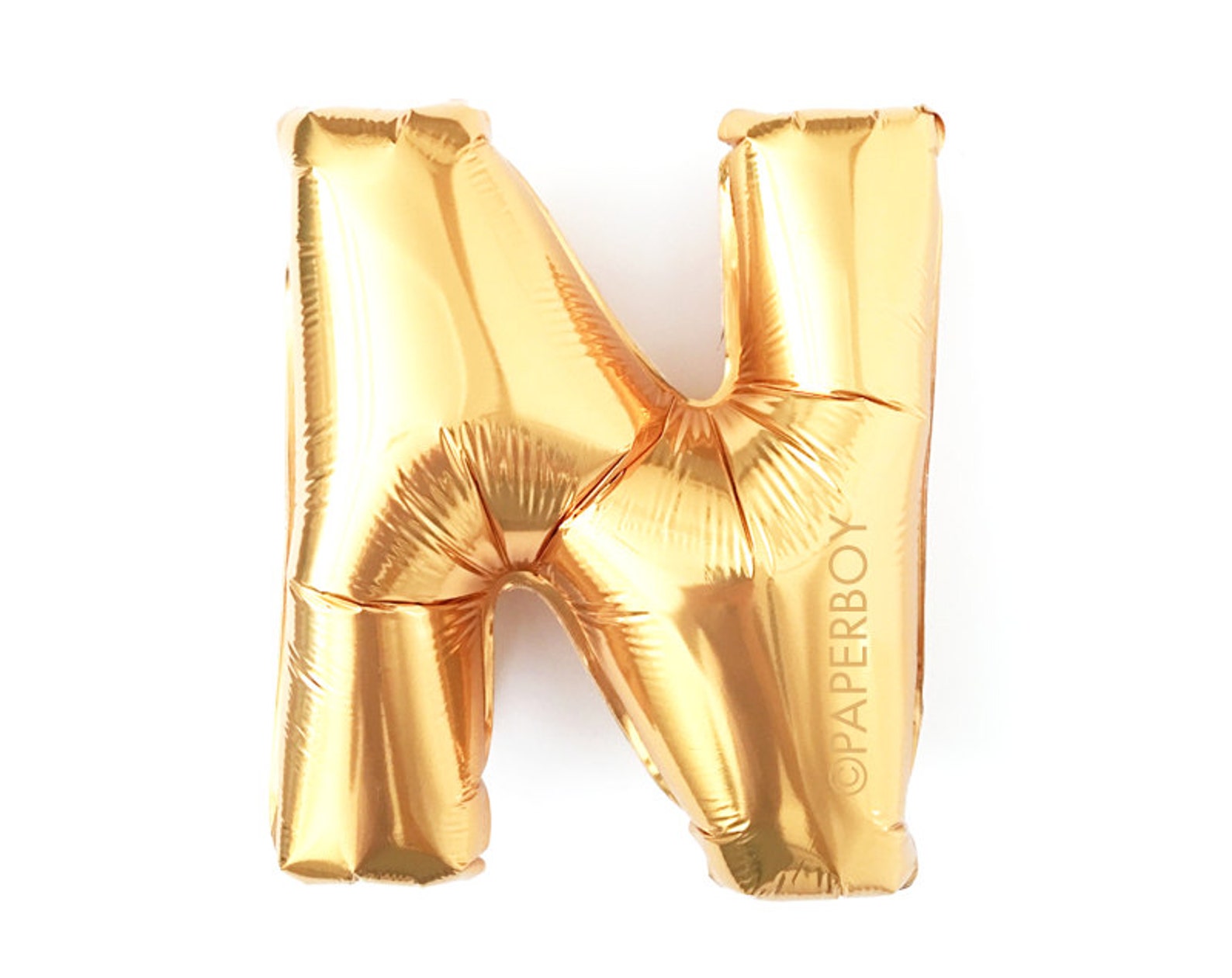 Gold Letter N Balloon 14 Mylar Foil Alphabet | Etsy