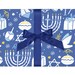 Hanukkah Wrapping Paper Blue & White / Chanukah Gift Wrap Modern ...