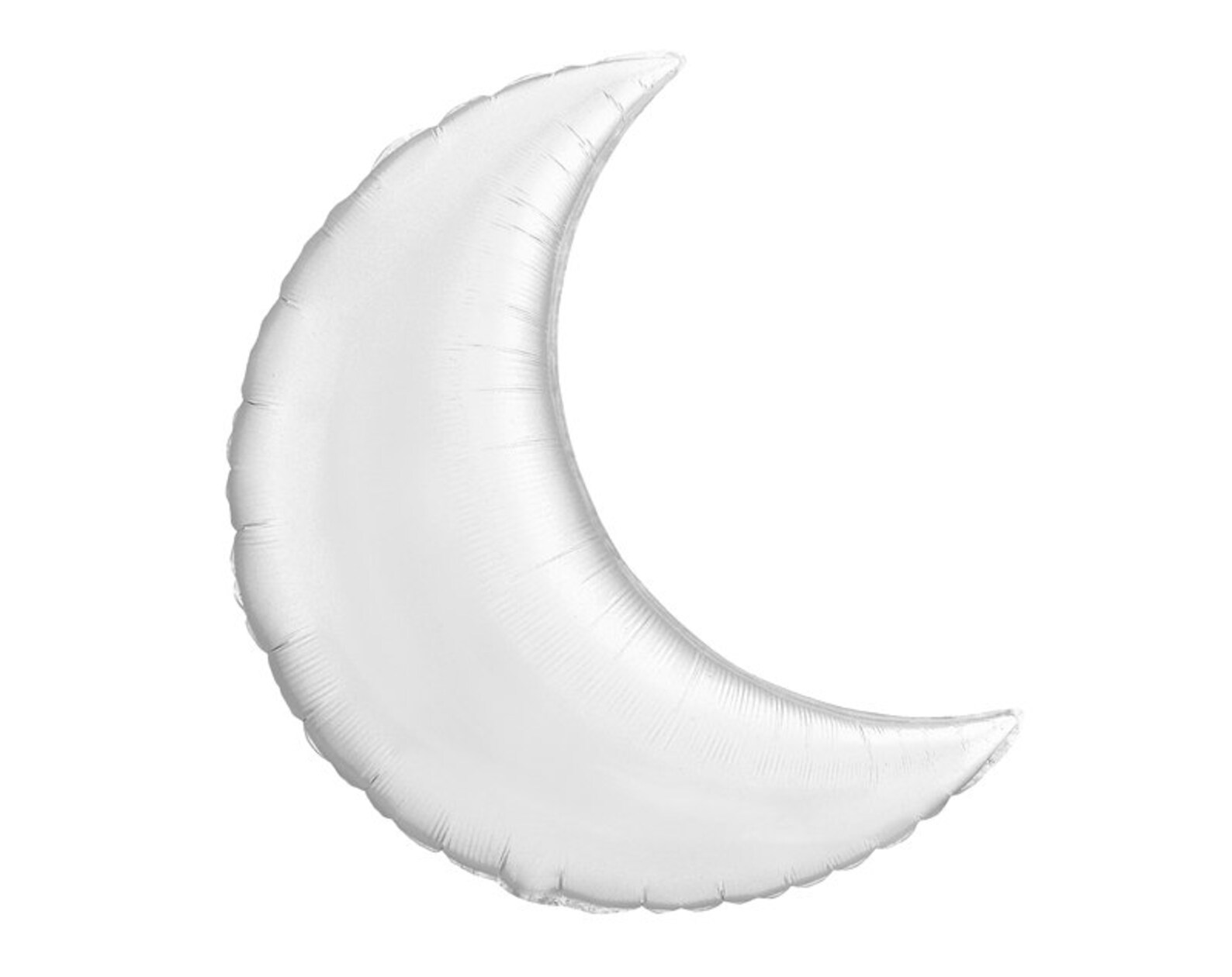 Silver Crescent Moon Balloon - Mirrored Foil Mylar - 35" - First ...