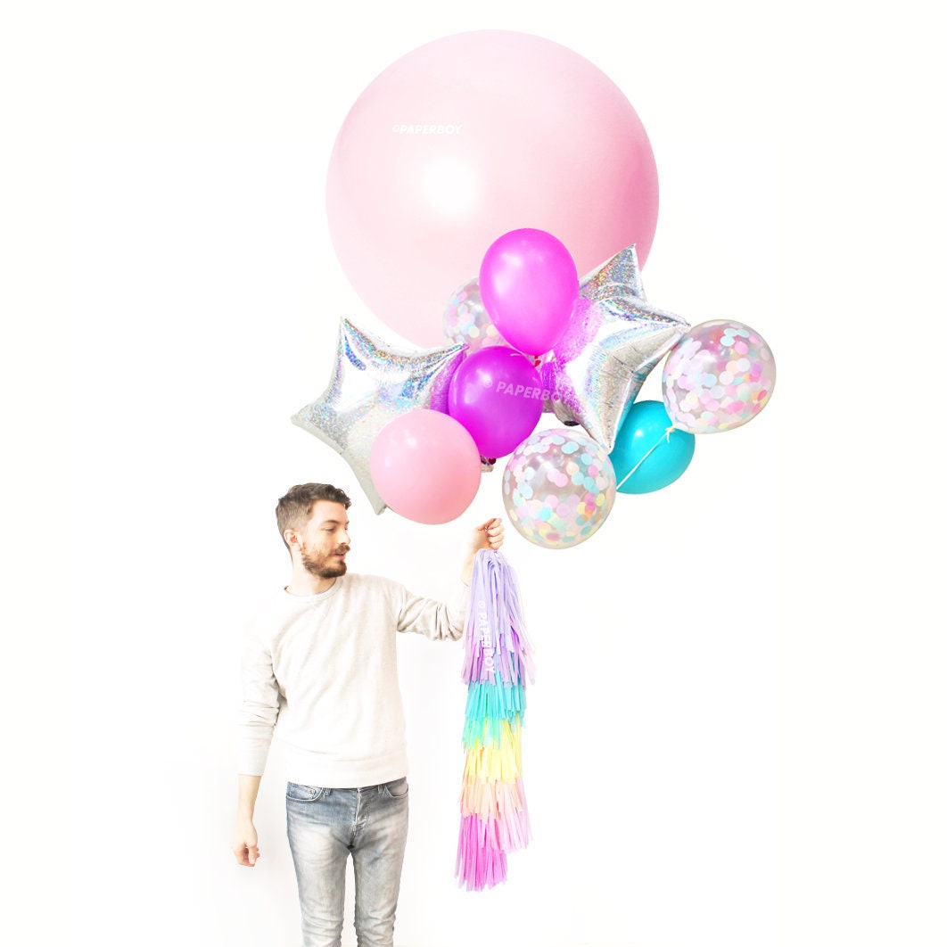 Giant Balloon Bouquet Bundle Jumbo Balloon Tassel / Birthday | Etsy