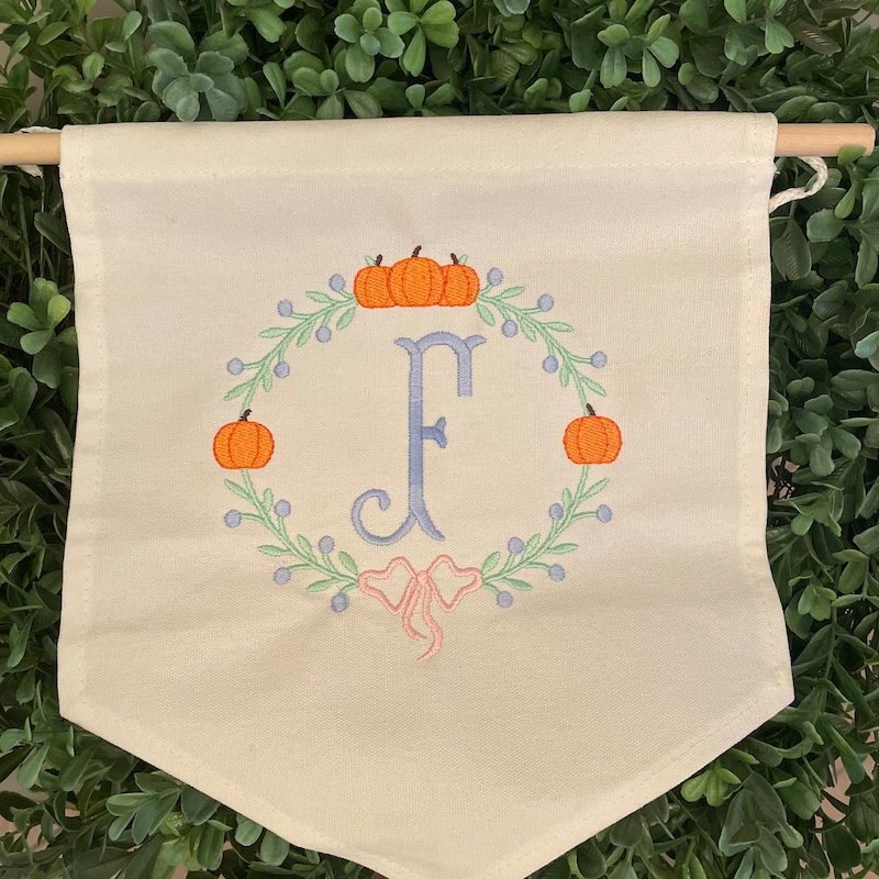 Fall Monogram Wreath - Etsy
