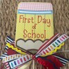 Back to School Door Hanger | First Day of School Pendant, Bus Apple ...