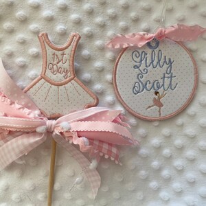 First Day of Ballet Sign, Ballet Slippers, 1st Day of Dance Sign, Pink ...