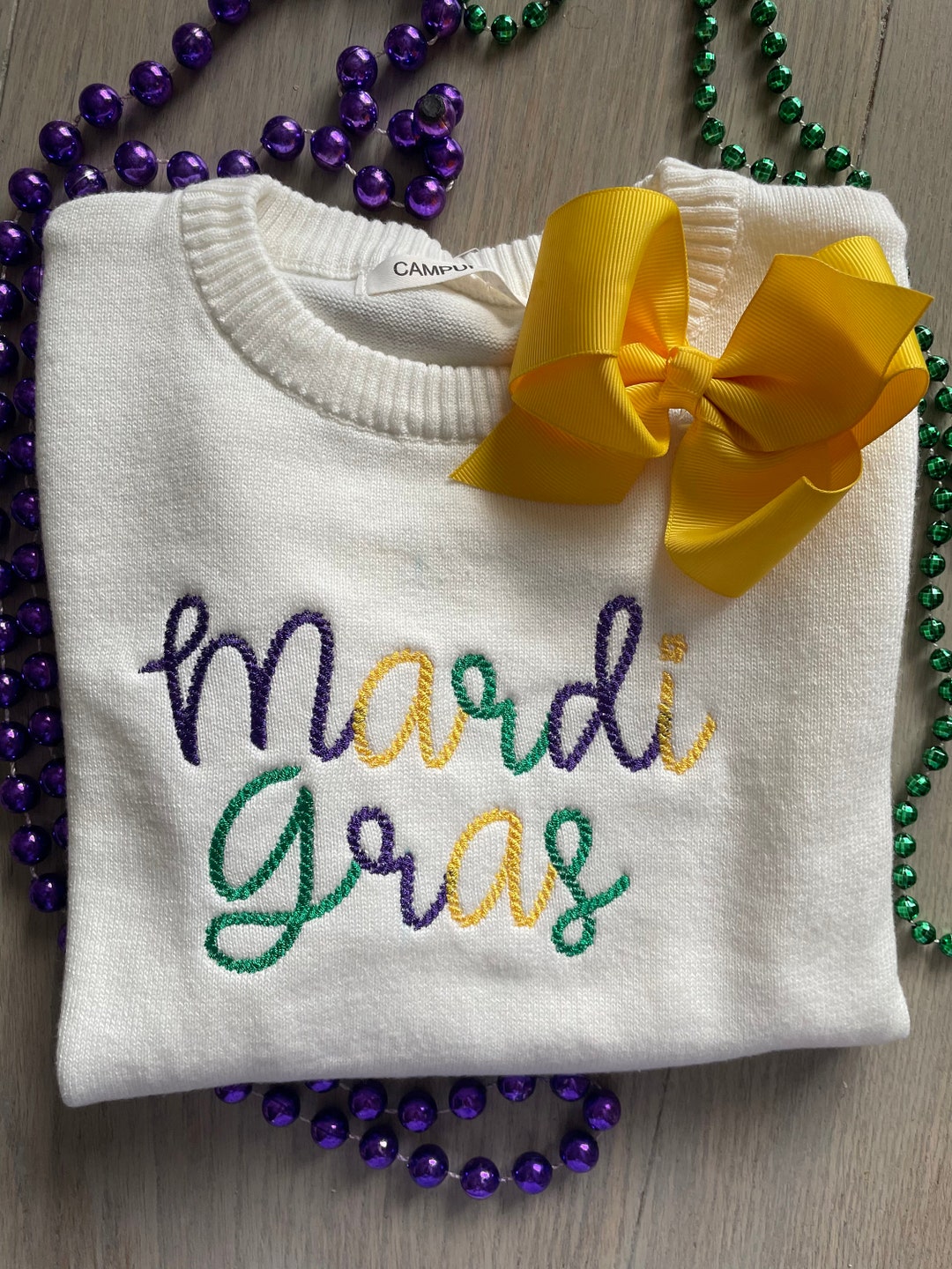 Mardi Gras Top for Kids, Mardi Gras Sweatshirt, Toddler Moonpie Beads ...