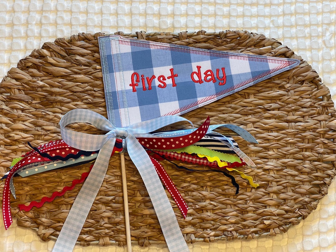 First Day of School Wand | 1st Day Pennant | Back to School Flag | 1st ...