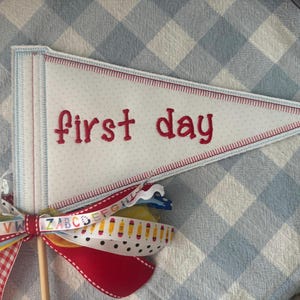 First Day of School Wand | 1st Day Pennant | Back to School Flag | 1st ...