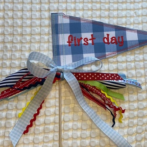 First Day of School Wand | 1st Day Pennant | Back to School Flag | 1st ...