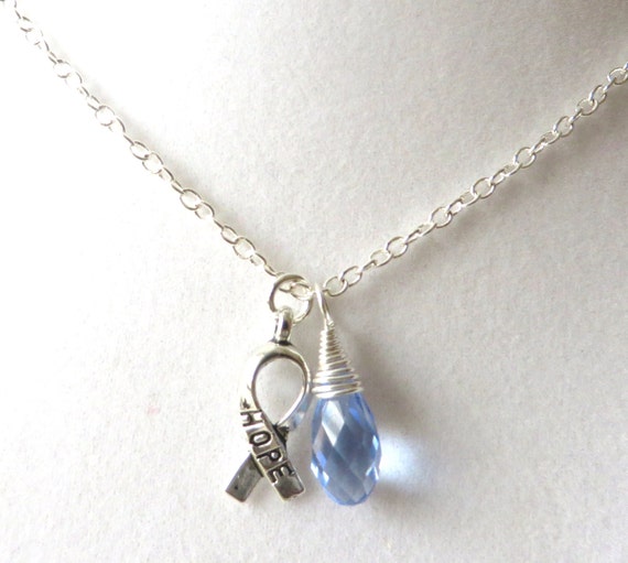 Periwinkle Awareness Ribbon Hope Survivor Silver Ribbon - Etsy