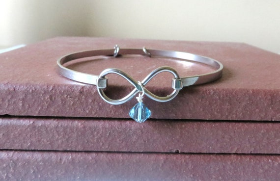 Prostate Cancer Awareness Charm Light Blue Infinity Bracelet | Etsy
