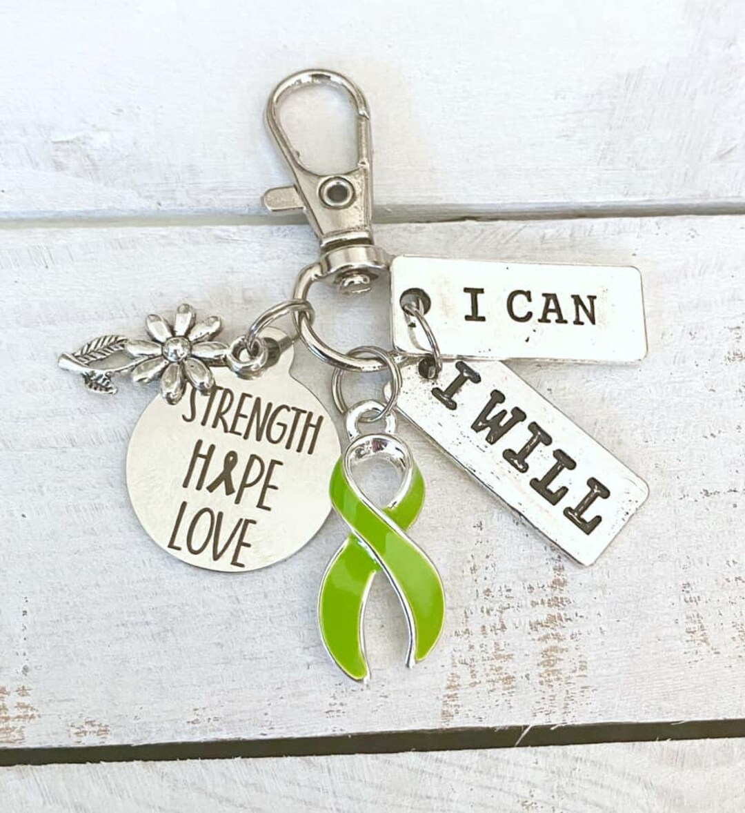 Lime Green Lymphoma Awareness Strength Hope Love Daisy Flower I Can I ...