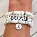 Lung Cancer HOPE LOVE SURVIVOR Personalizable Stretch Bracelet Heishi ...