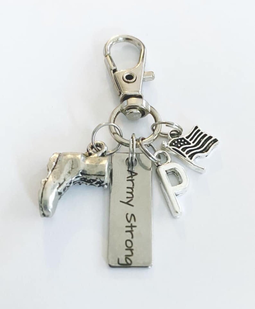 Military Patriotic Army Strong American Flag Personalized Flag Combat ...