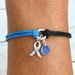Ocular Melanoma Royal Blue Black Awareness Bracelet You Select Bead ...