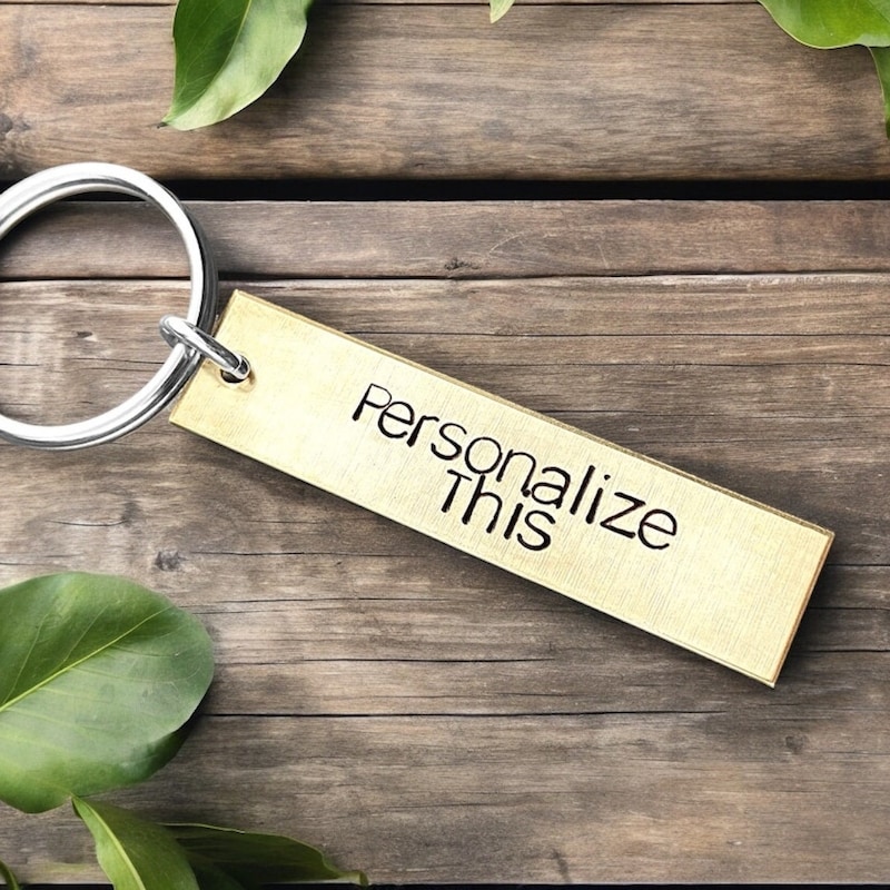 Brass Keychain - Etsy