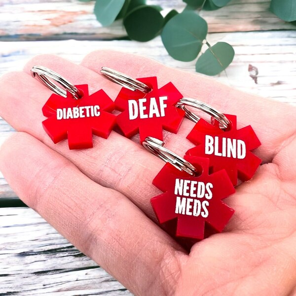 Medical Info Tag - Etsy