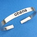 Ohana Bracelet, Hand Stamped Bracelet, Personalized Gift, Family ...