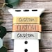 Personalized Smart Watch Band Charm, Rose Gold, Aluminum, Brass - Etsy