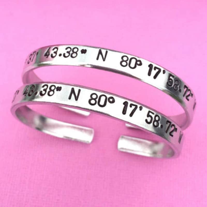 Coordinate Bracelet - Etsy