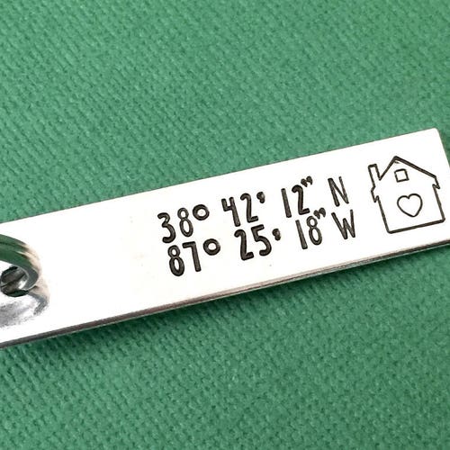 Personalized First Home Keychain House Warming Gift Hand | Etsy