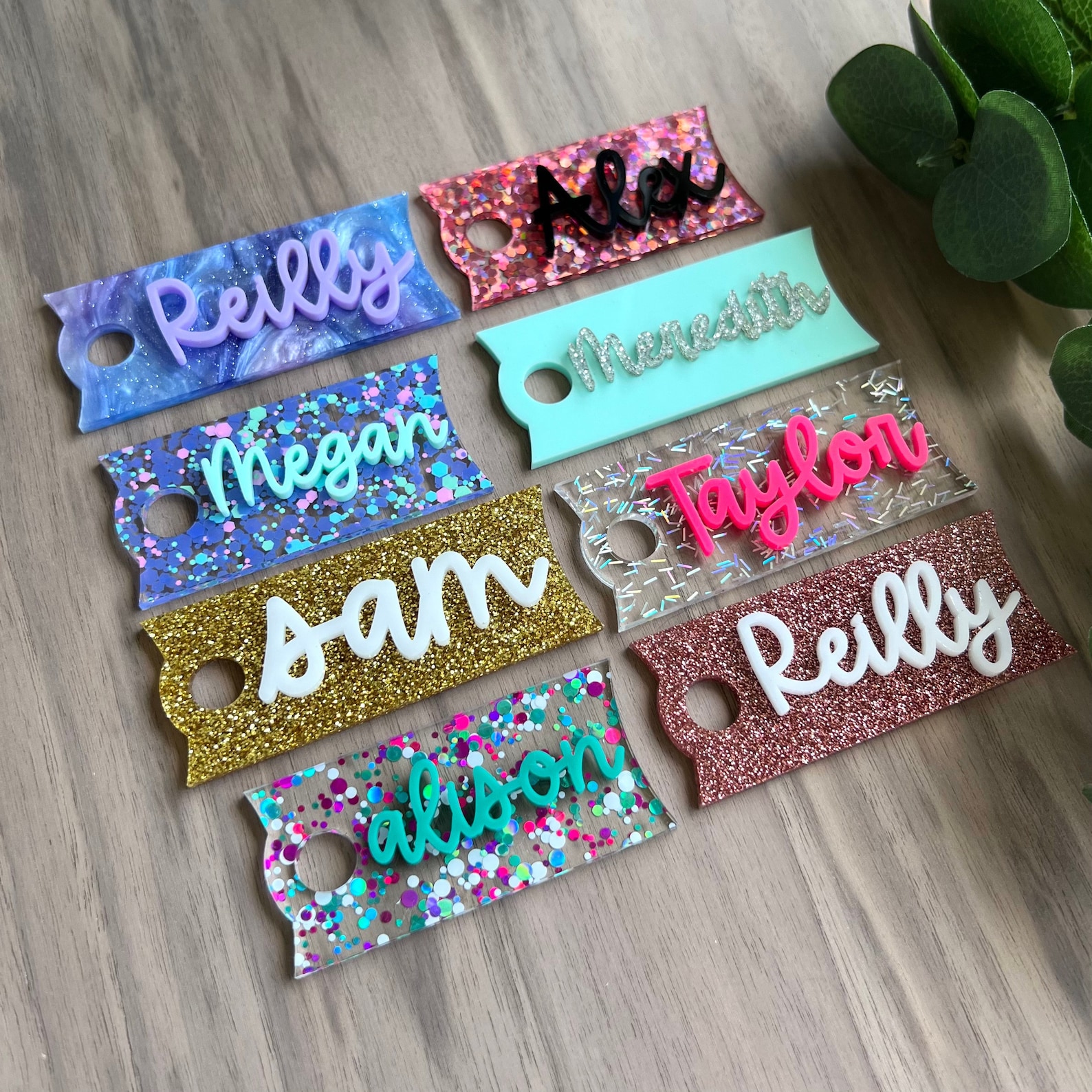 20oz 30oz 40oz Tumbler Name Plate, Custom Name Cup Accessories, Acrylic ...