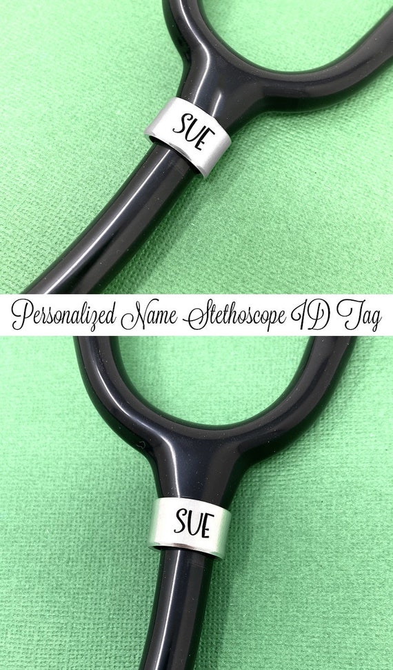 Student Nurse Name Tag Custom Stethoscope Charm Ring Nurse - Etsy