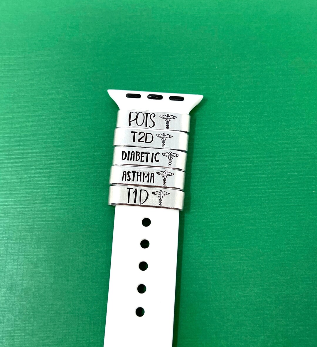 Personalized Medical ID Tag - Watch Charms - Medical Alert Women - Hand ...