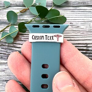 Personalized Medical Alert Watch Band Charm, Medical ID Tag, Smart ...