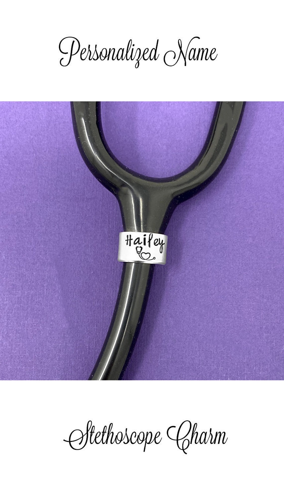 Stethoscope ID Tag Custom Stethoscope Tag Stethoscope Charm | Etsy