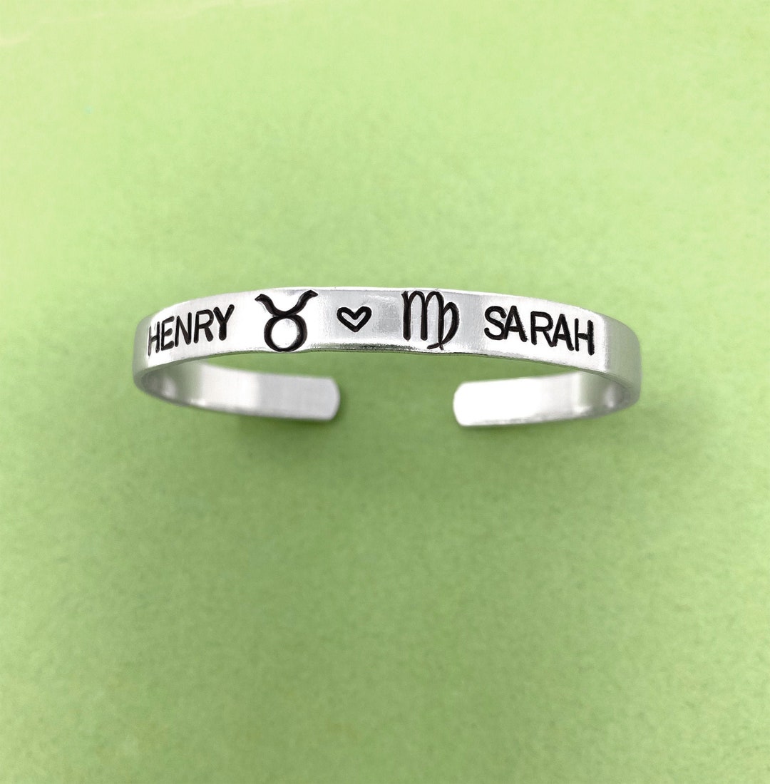 Personalized Bracelet, Zodiac Bracelet for Women, Long Distance ...