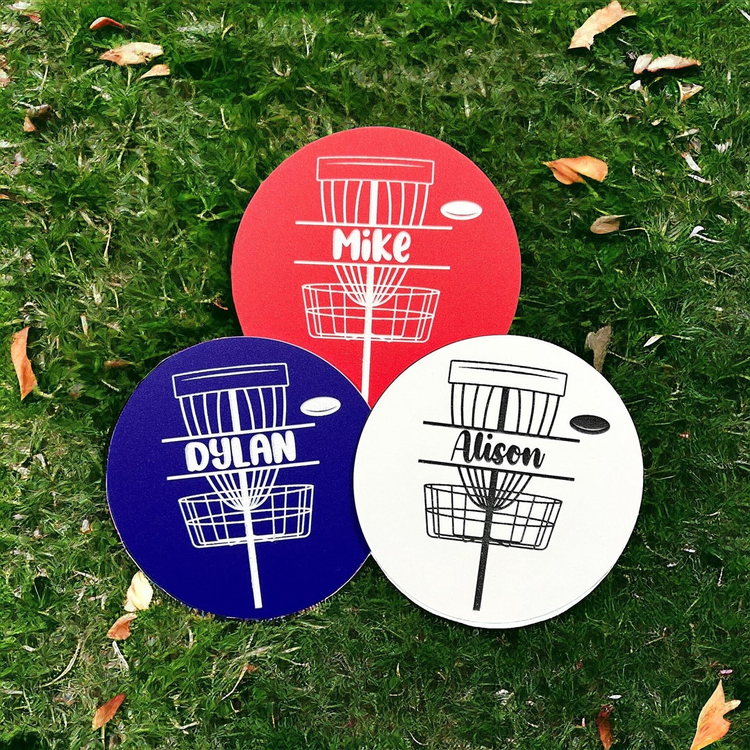 Personalized Disc Golf Marker, Engraved Acrylic Custom Gift for Him Her ...