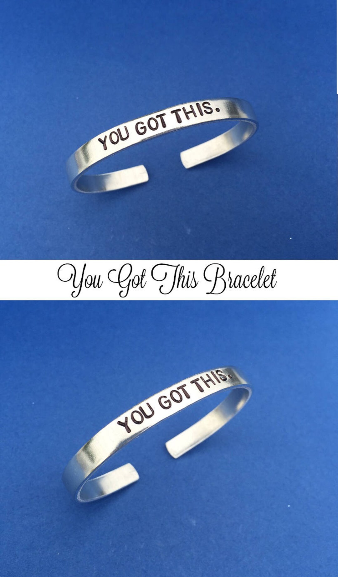 You Got This Bracelet Hand Stamped Jewelry Inspirational - Etsy