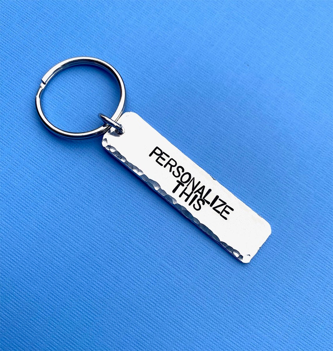 Personalized Keychain Personalized Gift Hand Stamped - Etsy