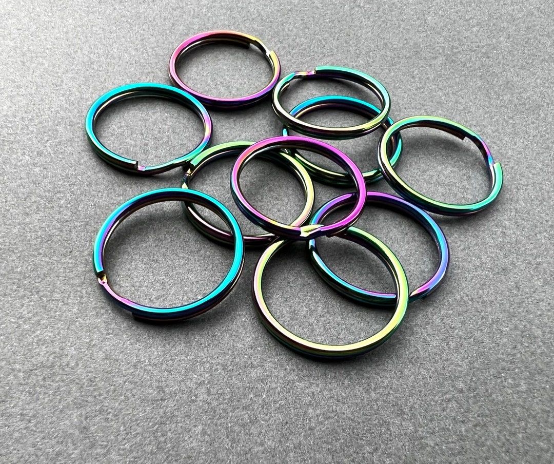 Rainbow Key Ring Keychain Add On for Adding Onto A Keychain - Etsy