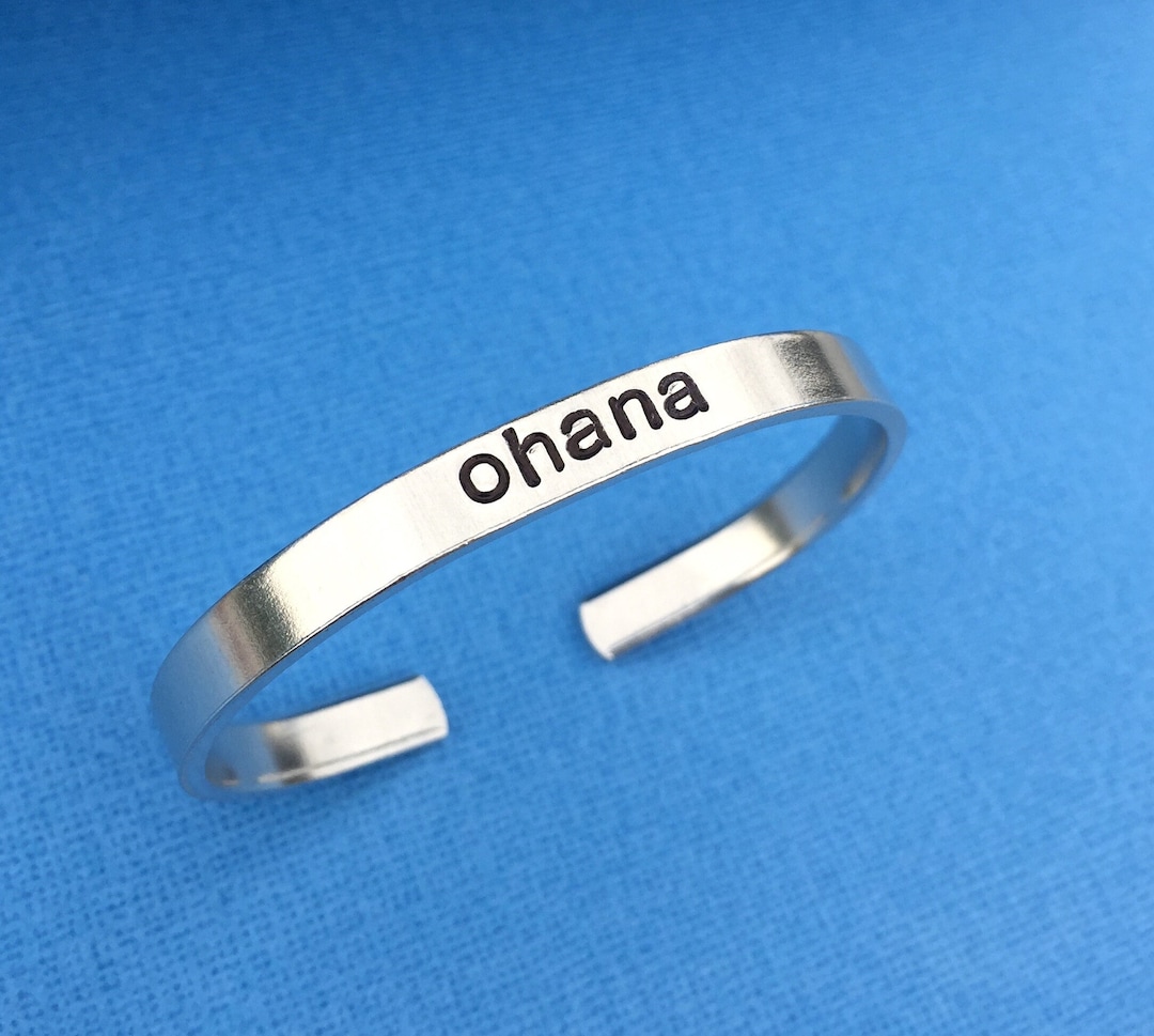 Ohana Bracelet, Hand Stamped Bracelet, Personalized Gift, Family ...
