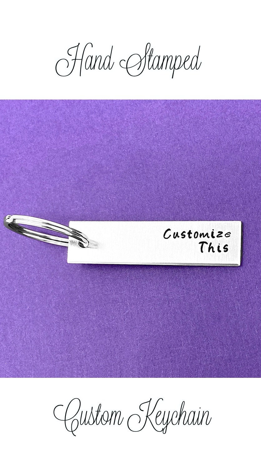 Customized Keychain Custom Keychain Personalized Gift | Etsy