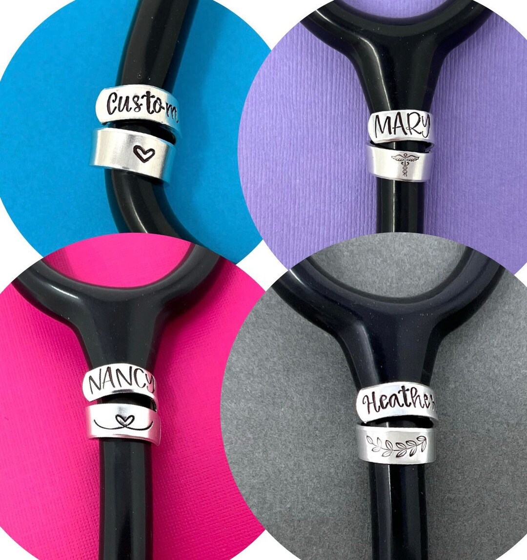 Stethoscope ID Tag - Custom Gift for Nurse - Personalized Stethoscope ...