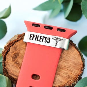 Epilepsy Charm for Smart Watch Band, Medical Alert Watch Charm, Watch ...