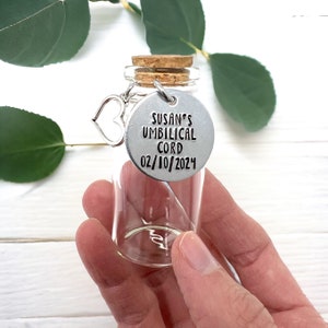 Umbilical Cord Keepsake Jar With Date, Glass With Cork for Storage ...
